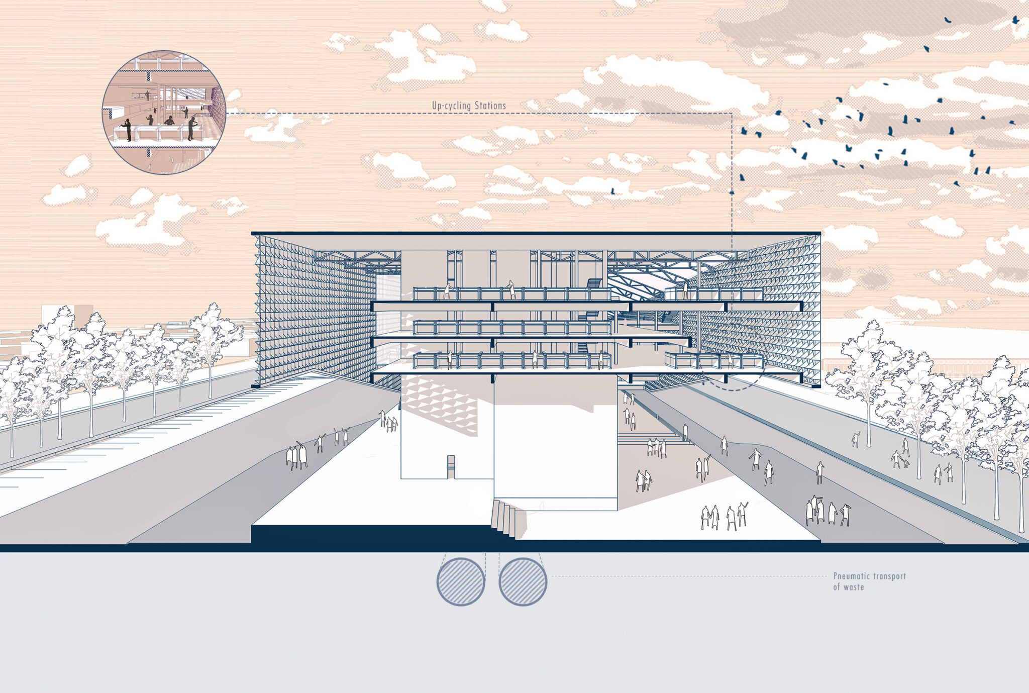 Waste in the City_Agglomerating Local Economy of Matuail Landfill | Architecture Graduation Projects