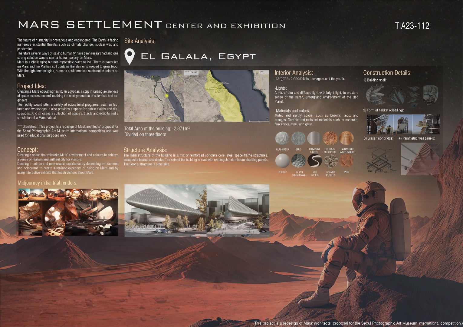 Mars Settlement Center and Exhibition | Architecture Graduation Projects